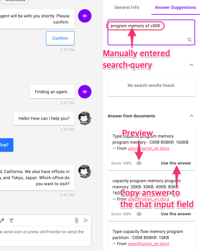 Conversation Answer Suggestions – Allganize