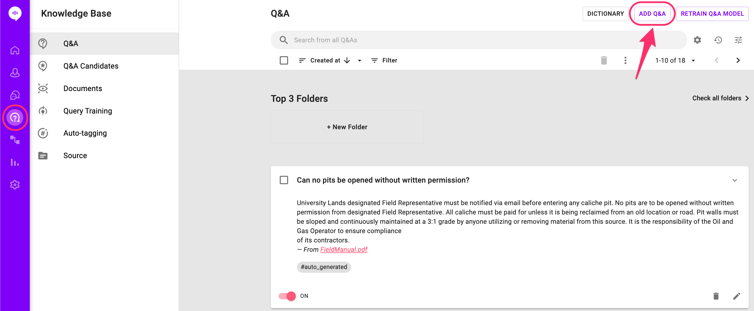 Q&A Variables – Allganize